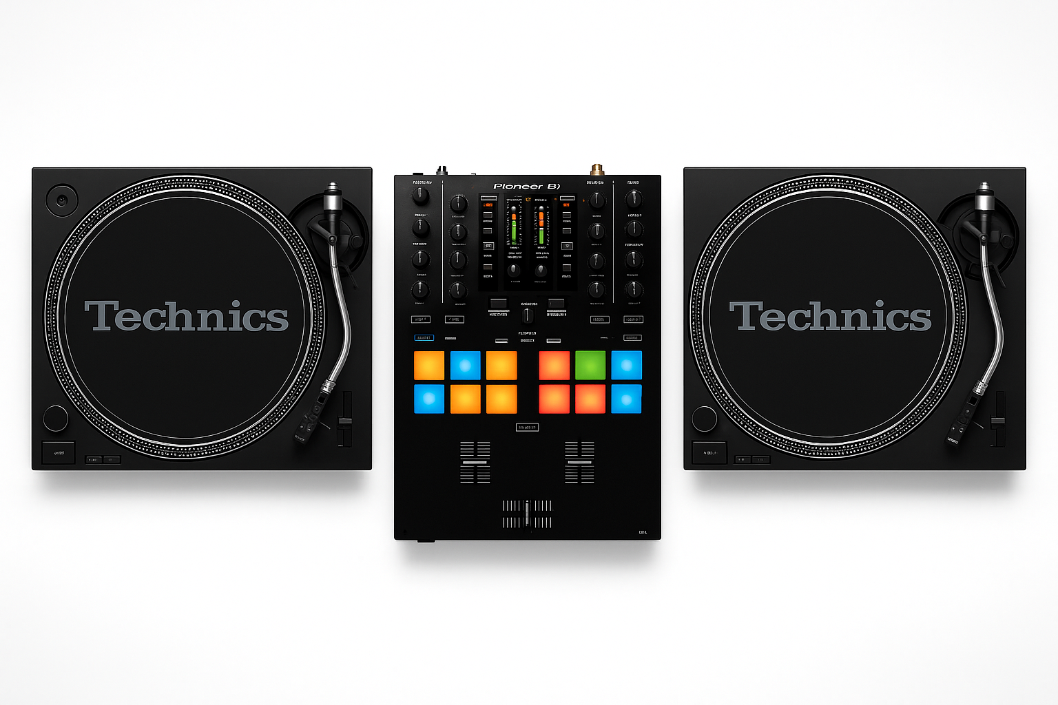 Soundium Ultimate DJ Turntables + Mixer Bundle